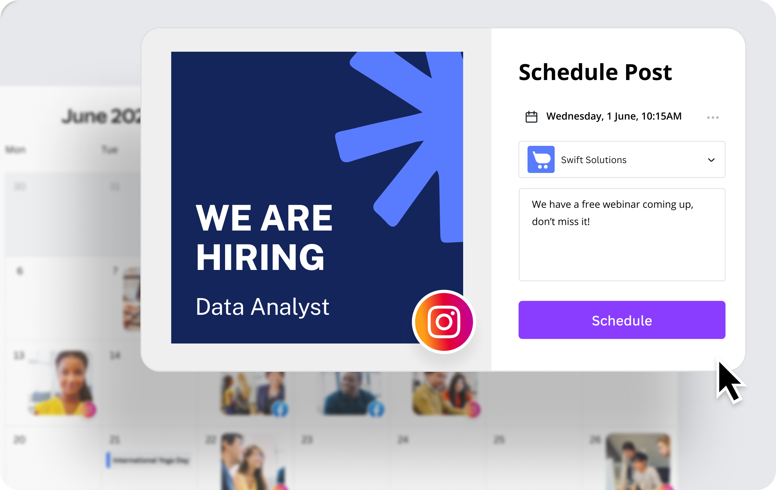 Content planning tool - plan & schedule content | Canva Business