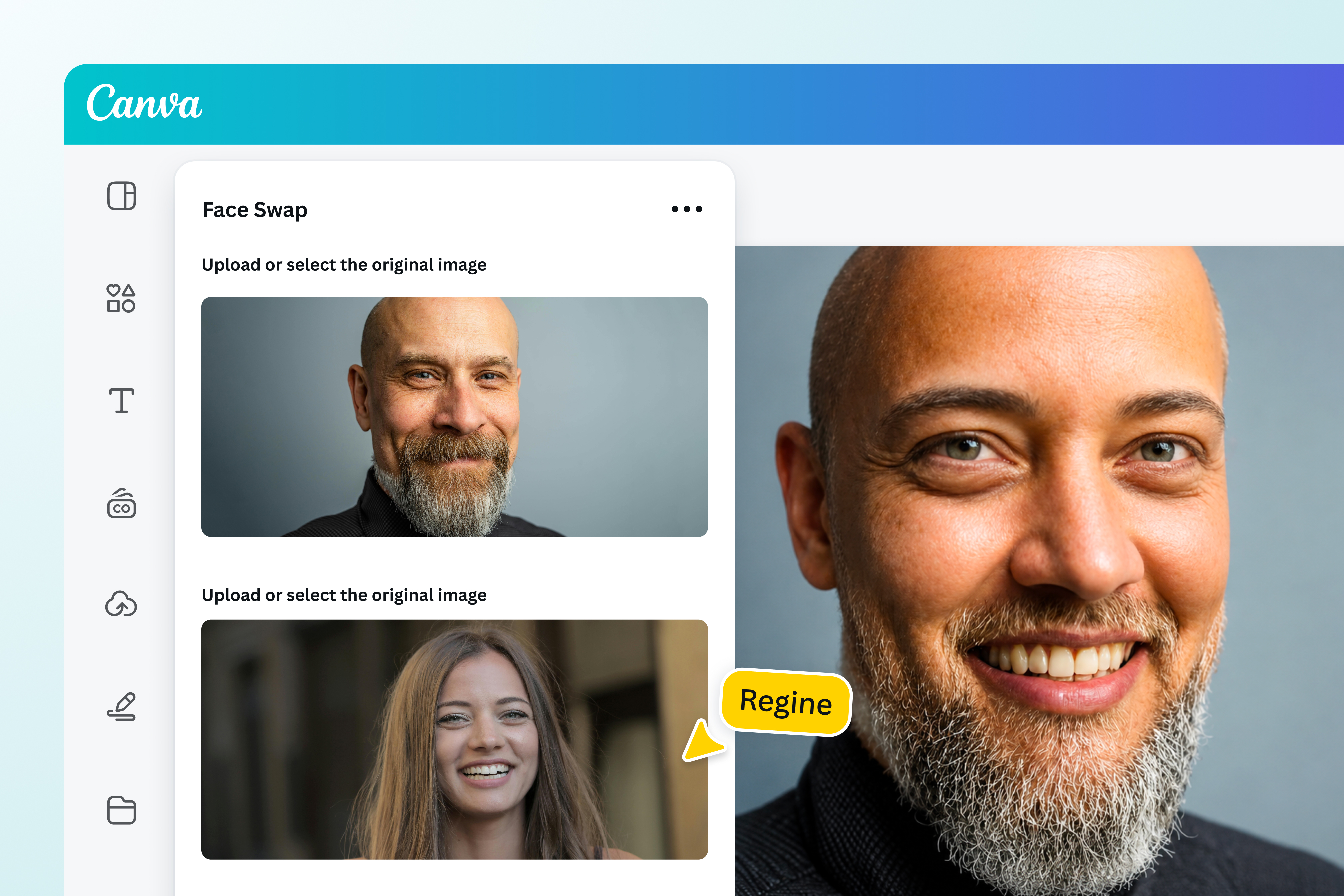 Face swap: Transform faces in a few clicks | Canva