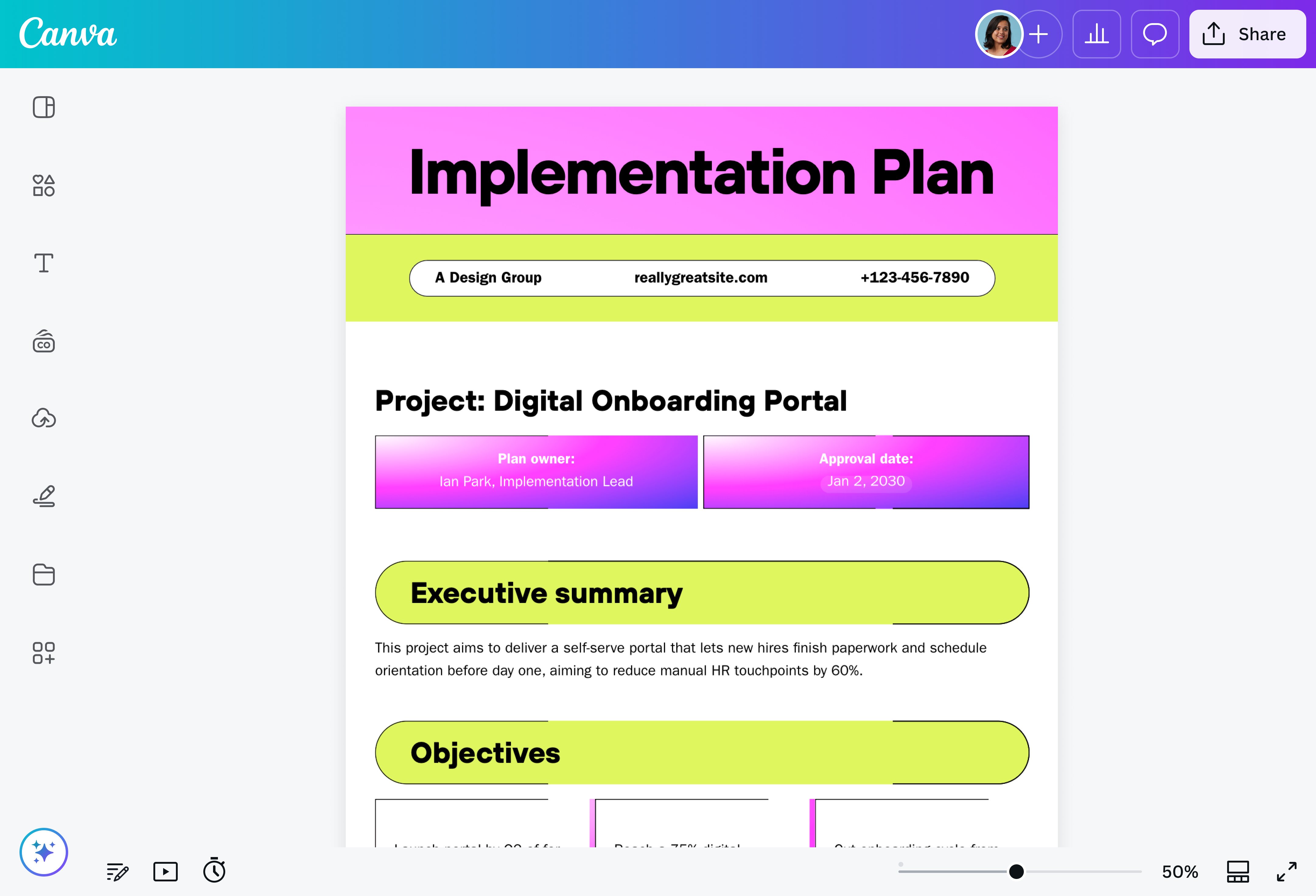 Writing an Implementation Plan (Examples & Tips) | Canva